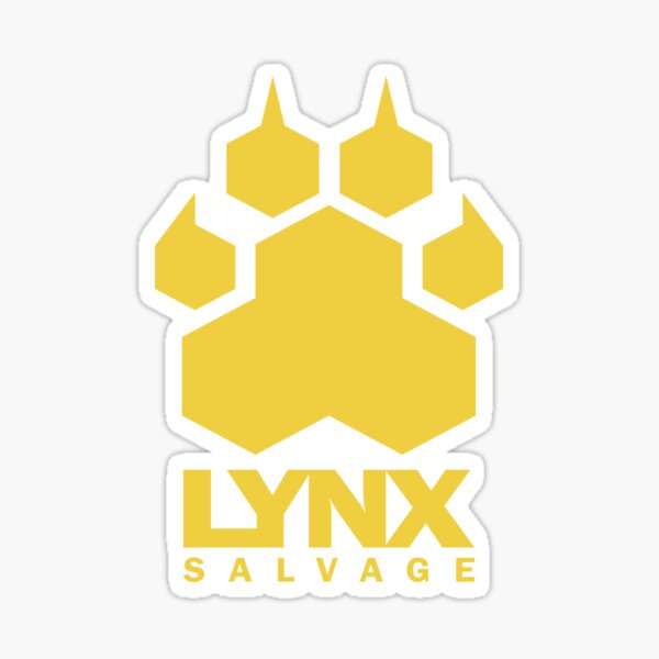 "LYNX Salvage Corp Yellow Logo - Shipbreaker Hardspace" Sticker for ...
