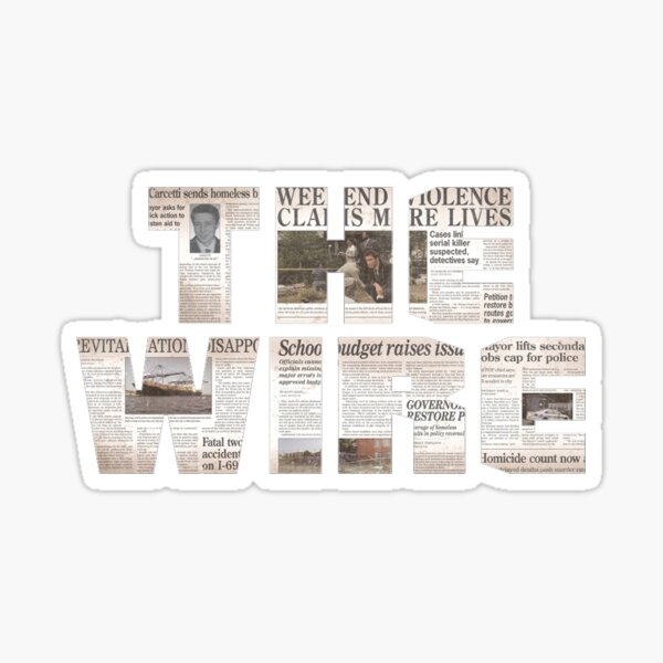 "THE WIRE" Sticker for Sale by CysticMidriff | Redbubble