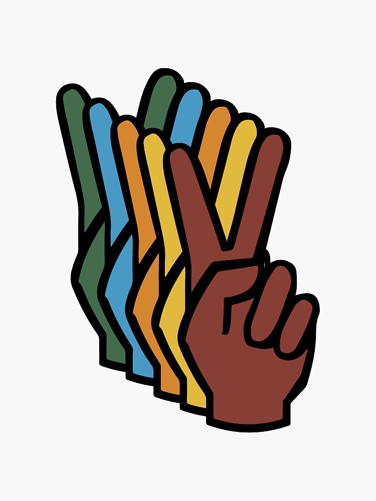 "VSCO Peace sign" Sticker for Sale by Visual-Asylum | Redbubble
