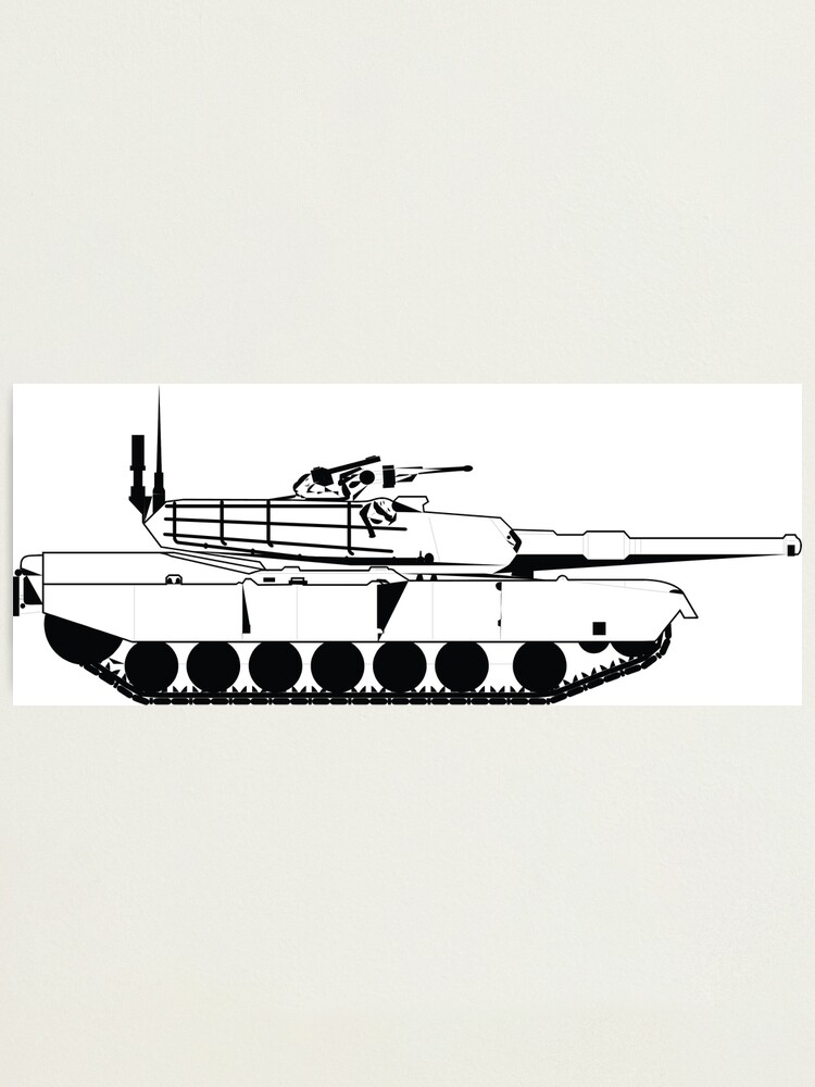 "Abrams tank drawing" Photographic Print for Sale by binti163 | Redbubble