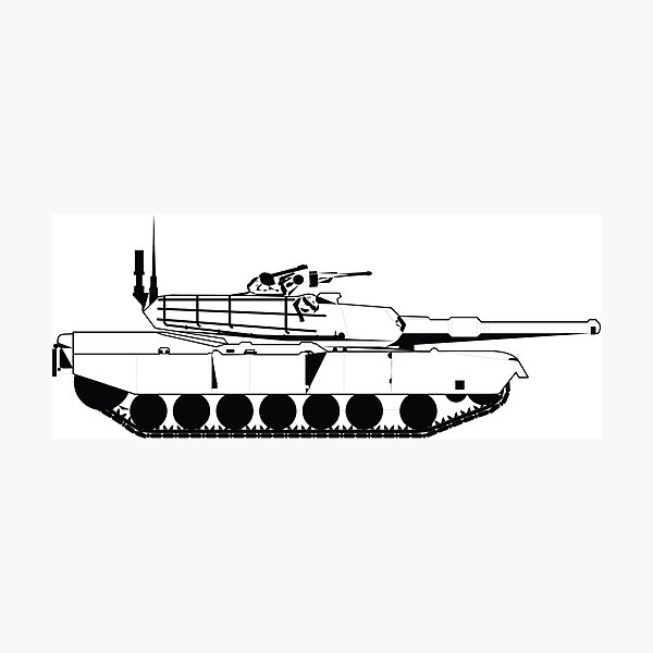 "Abrams tank drawing" Photographic Print for Sale by binti163 | Redbubble