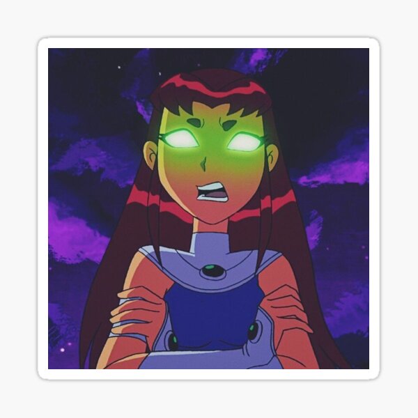 "starfire" Sticker by VinceMcBoi | Redbubble
