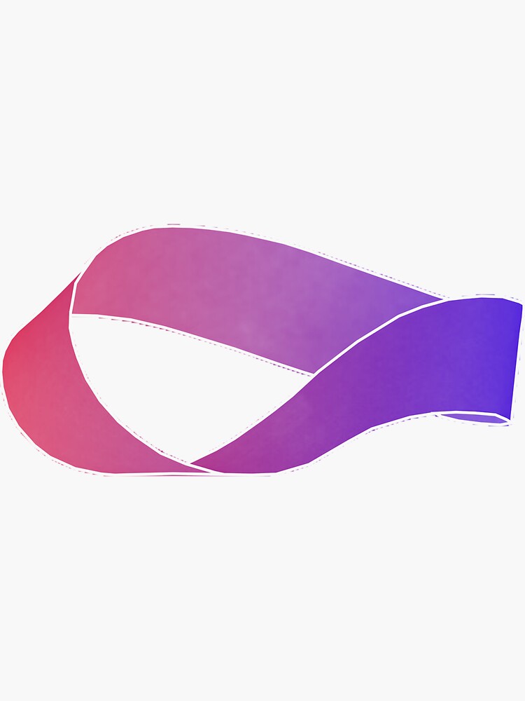 "Mobius strip pattern - Red and Blue" Sticker for Sale by rahilvalani ...