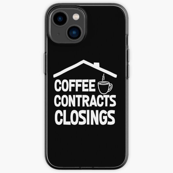 "Real Estate Coffee contracts closings SKY" iPhone Case for Sale by ...