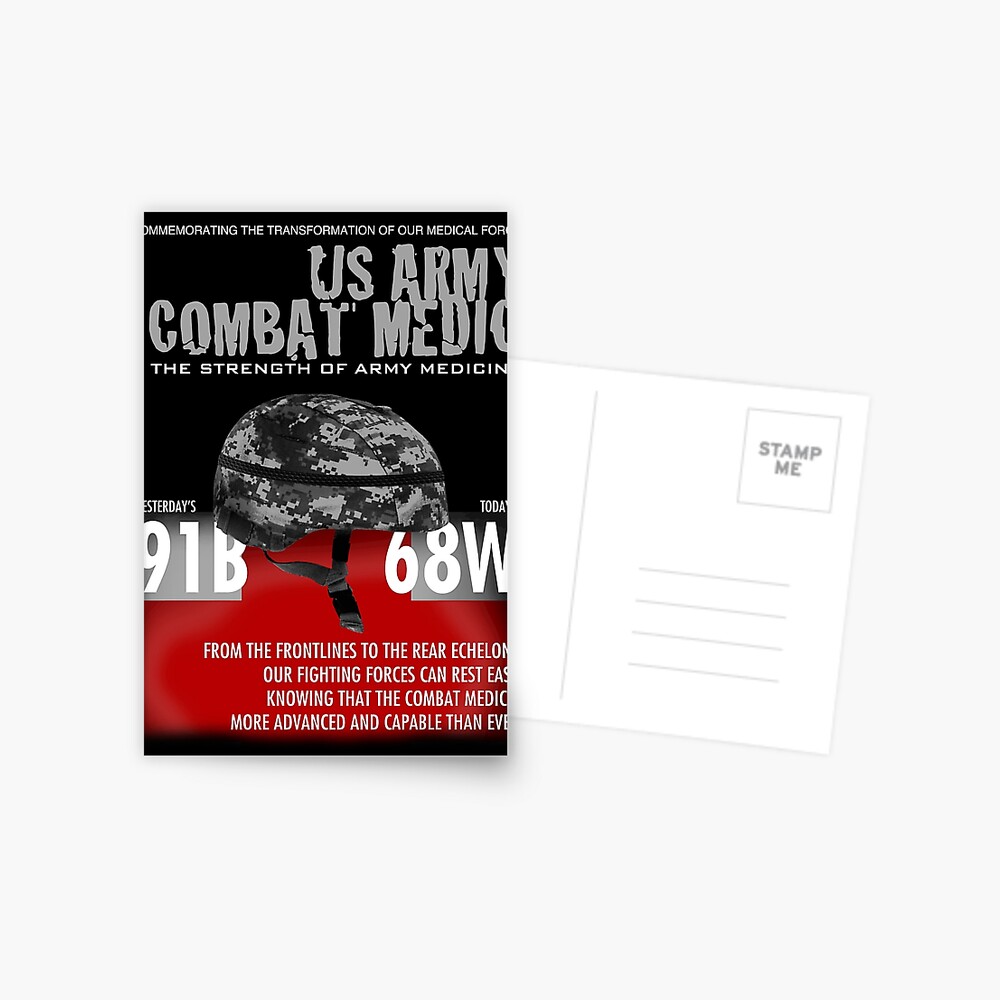 "91B 68W " Sticker for Sale by SoldierMedic68w | Redbubble