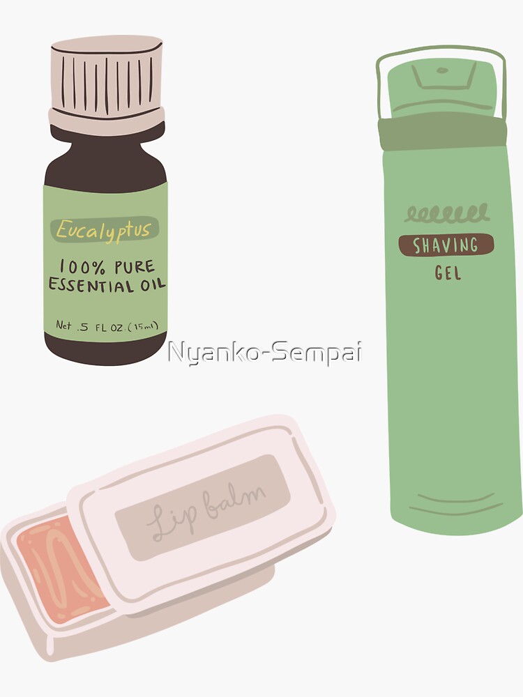 "Organic Skincare products " Sticker by Nyanko-Sempai | Redbubble