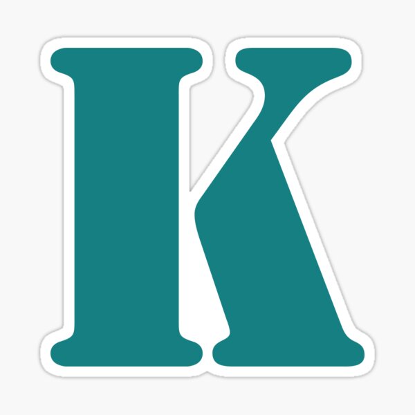 "Letter K" Sticker for Sale by Amitgupta123 | Redbubble