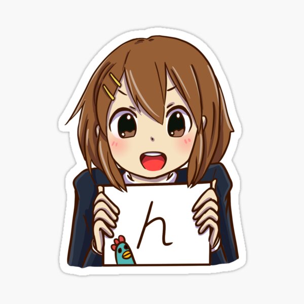 "Yui Hirasawa" Sticker for Sale by Shellulose | Redbubble