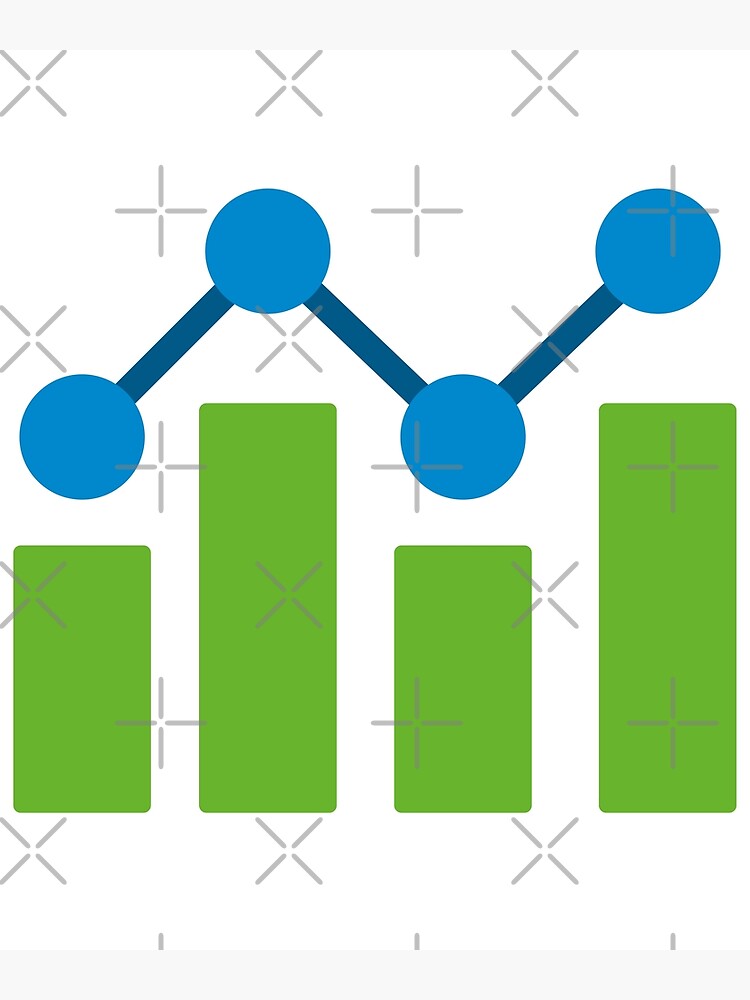 "Multi Color Bar Chart" Poster for Sale by Woopee | Redbubble