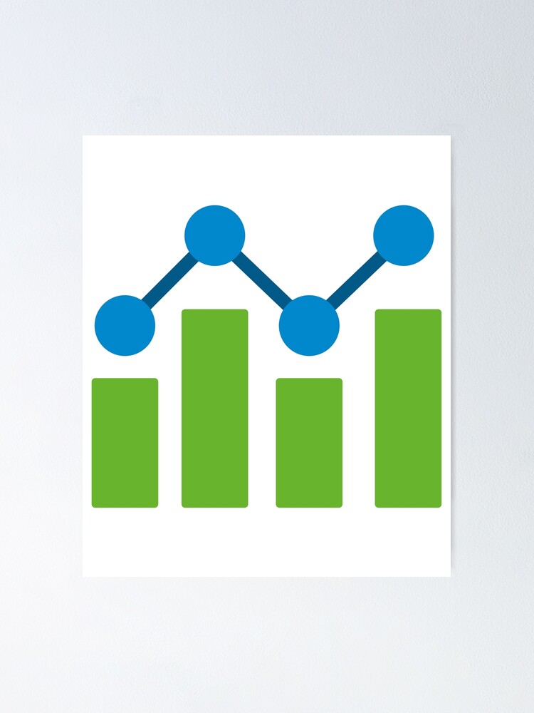"Multi Color Bar Chart" Poster by Woopee | Redbubble