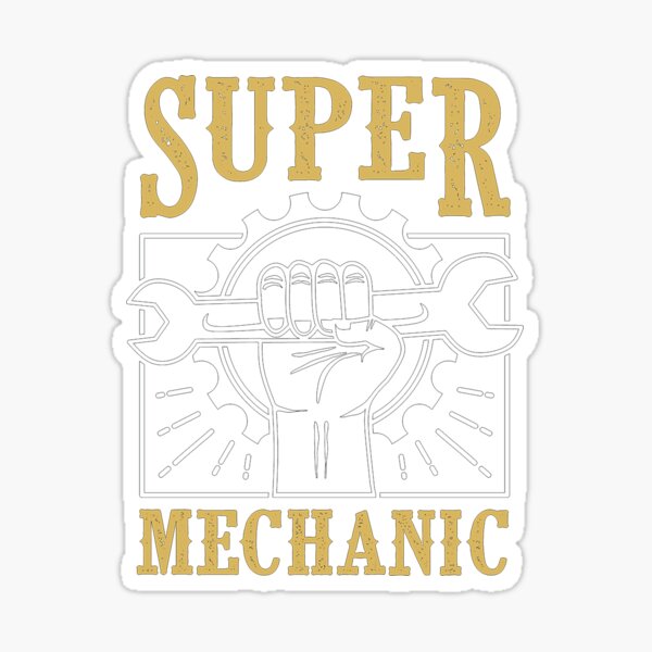 "Hand Illustration Of Mechanic Super Mechanic Best For Print-enginee ...