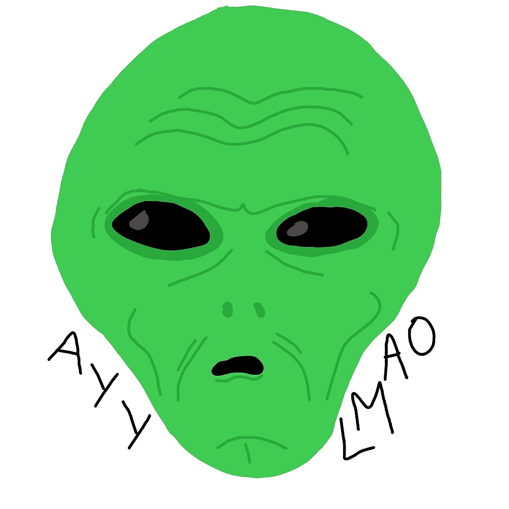 "Ayy Lmao Alien Decal" by ShiriAppu | Redbubble