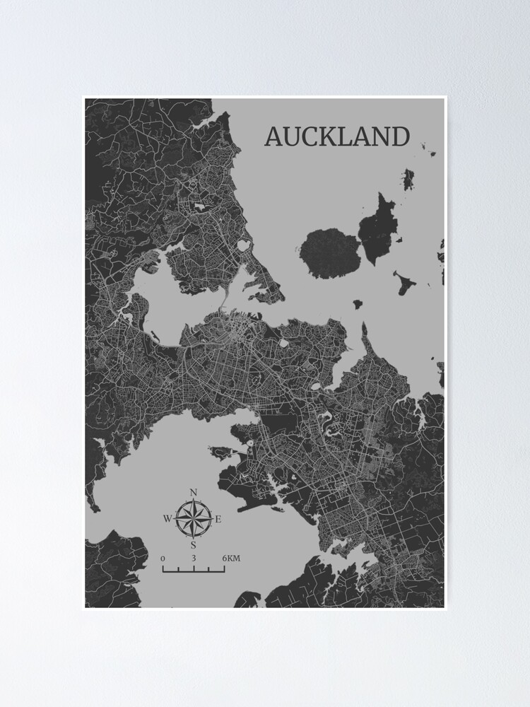 "Auckland City Map Art" Poster for Sale by localprideart | Redbubble