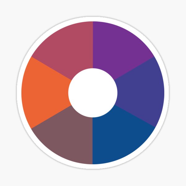 "Multi Color Donut Chart" Sticker by Woopee | Redbubble