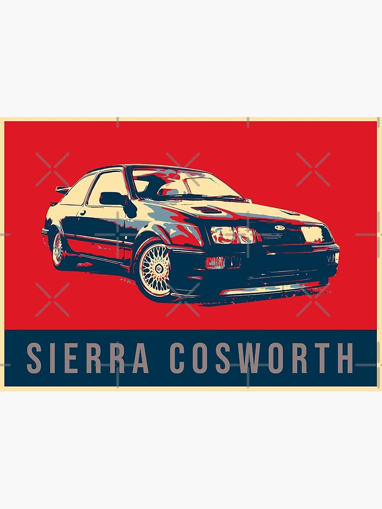 "Illustration Pop Art Ford Sierra Cosworth" Poster by VikingZen | Redbubble