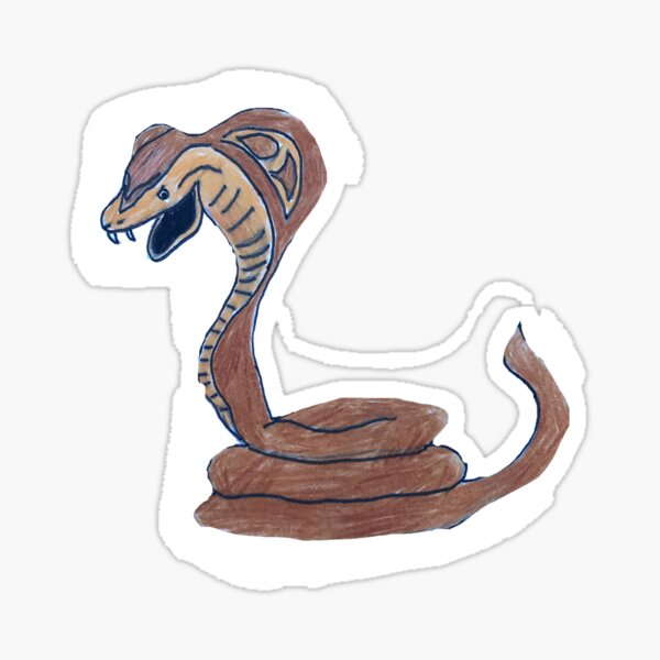"cobra by Elka" Sticker by zannilouise | Redbubble