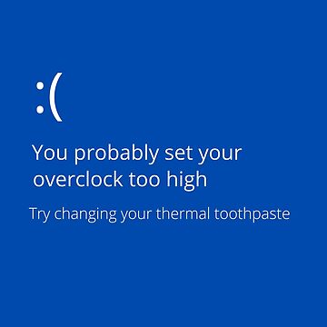 "Blue Screen of Death BSOD Funny Overclock Thermal Toothpaste" Journal for Sale by ...