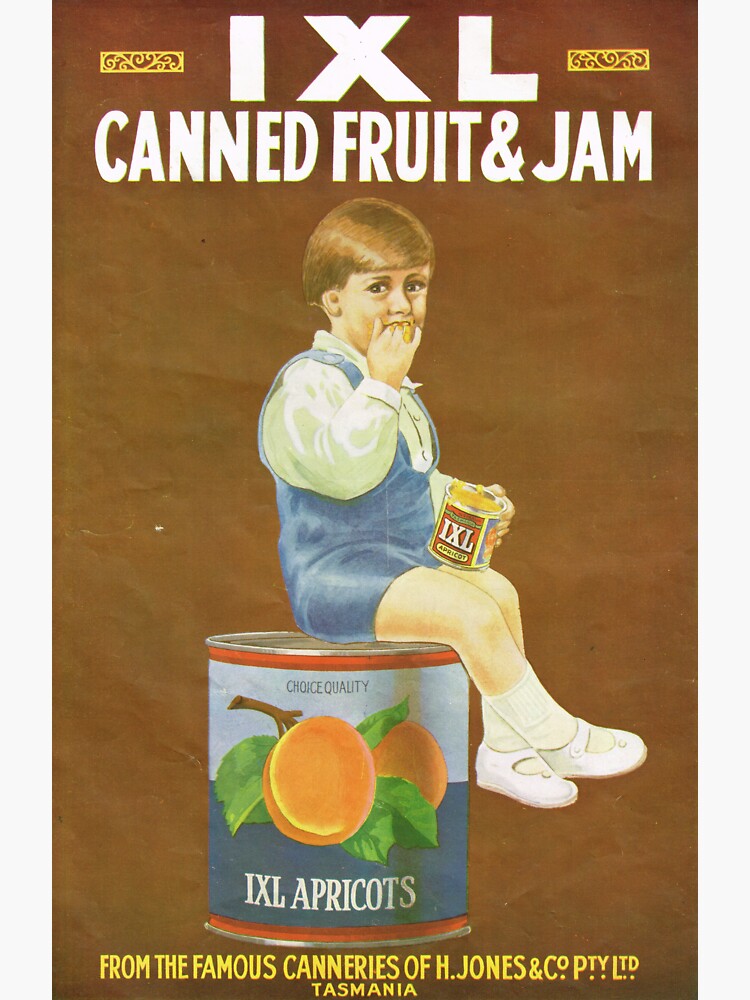 "1929. IXL Jam. A Tasmanian Favourite! " Sticker for Sale by taspaul ...