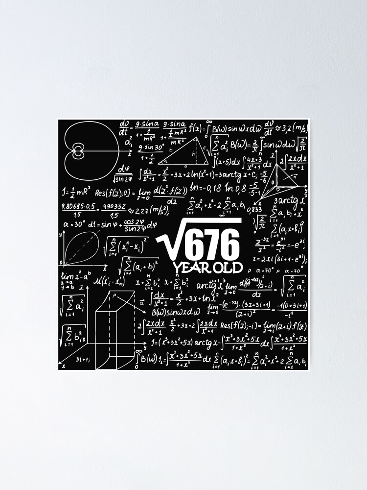 "Square Root Of 676 26 Years Old 26Th Birthday Funny Square Root ...