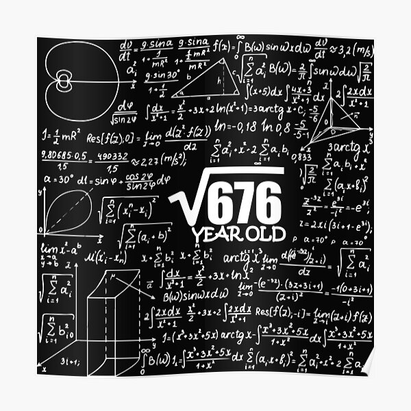 "Square Root Of 676 26 Years Old 26Th Birthday Funny Square Root ...