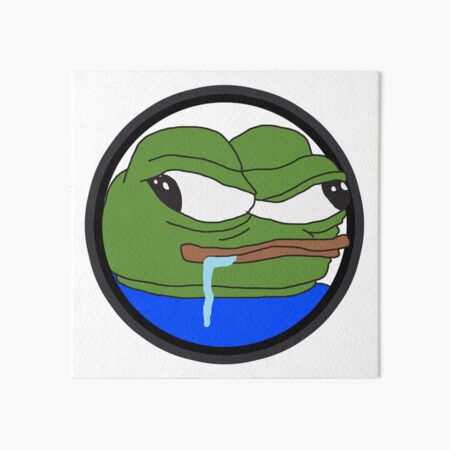 "PepeTheFrog Apu Apustaja drooling saliva from mouth crazy look ...