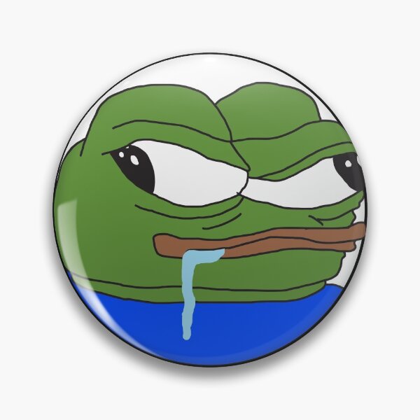 "PepeTheFrog Apu Apustaja drooling saliva from mouth crazy look ...