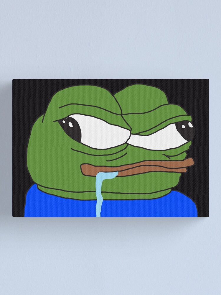 "PepeTheFrog Apu Apustaja drooling saliva from mouth crazy look ...
