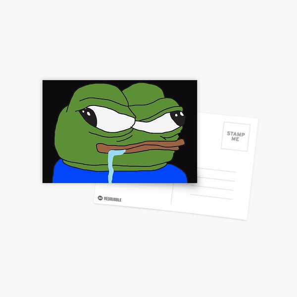Postal «PepeTheFrog Apu Apustaja babeando saliva de la boca mirada loca ...