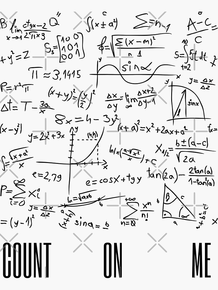 "COUNT ON ME- Love, Best Friend, Inspiration." Sticker for Sale by LTM ...