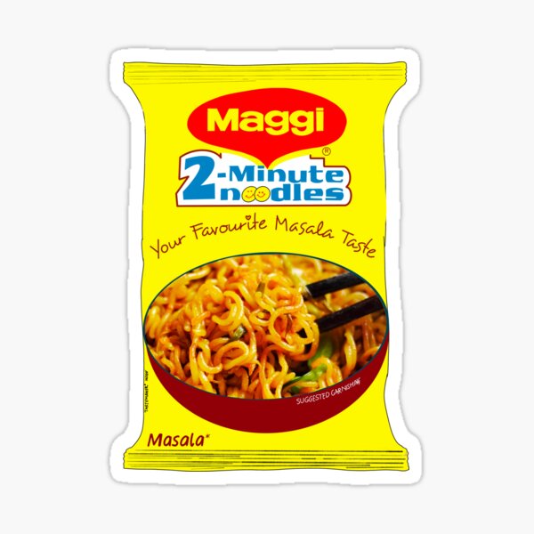 "Maggi Noodles" Sticker for Sale by hennahsheikh | Redbubble
