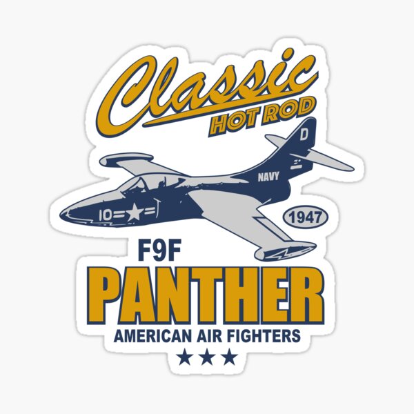 "F9F Panther" Sticker for Sale by StrongVlad | Redbubble
