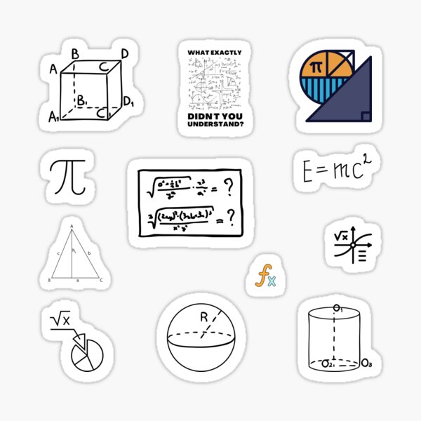 "Maths Sticker Collection, What Exactly didnt you Understand? #Geometry ...
