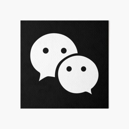 "White Messages Icon Design in Black" Art Board Print by AmdracOnline ...