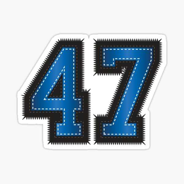 Number 47 Stickers | Redbubble