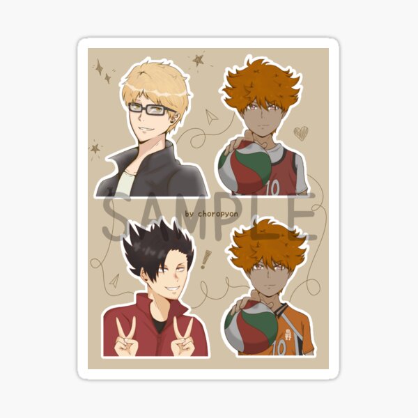"Haikyuu! Sticker Packs #1" Sticker for Sale by Choropyon | Redbubble