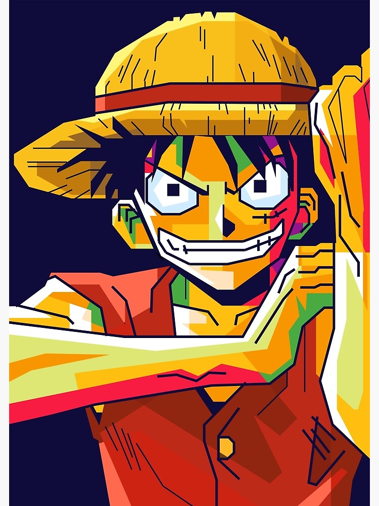 Monkey D. Luffy In Wpap Design Premium Matte Vertical Poster sold by ...