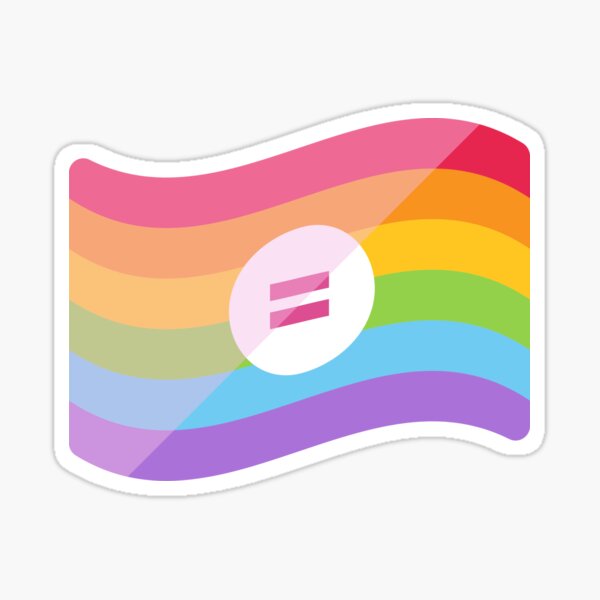 "Pride flag All Equals Rainbow LGBT" Sticker for Sale by ...