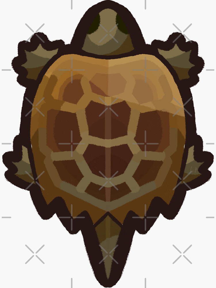 "Snapping Turtle" Sticker for Sale by phlinxtheartist | Redbubble