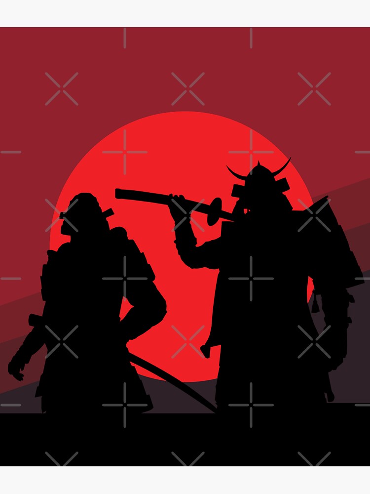 "Shadow Samurai" Sticker by Viraj-Shetty | Redbubble