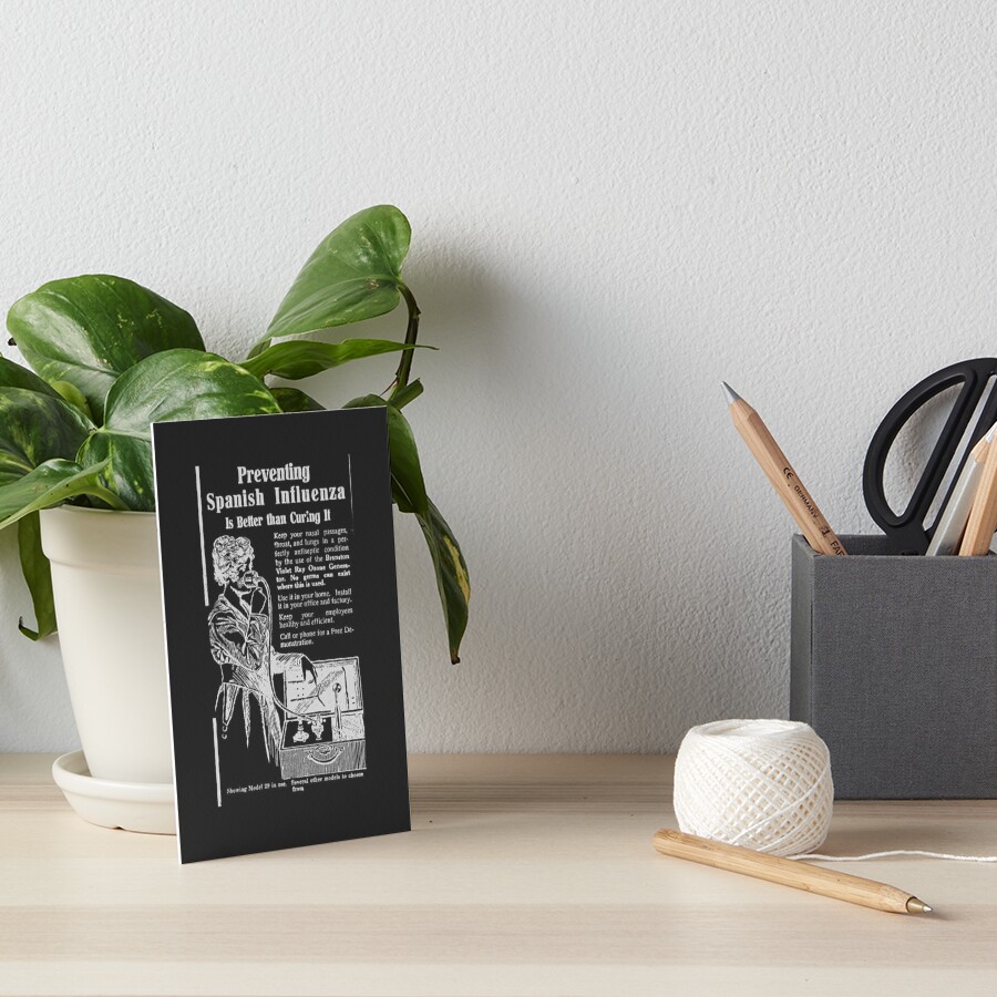 "Vintage Flu Campaign 1918 Spanish Flu " Art Board Print for Sale by ...