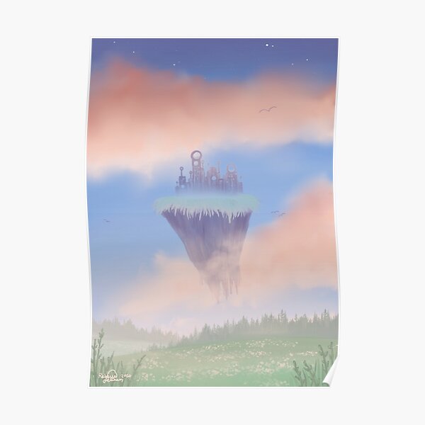 "Floating Alien City" Poster for Sale by becky9100 | Redbubble