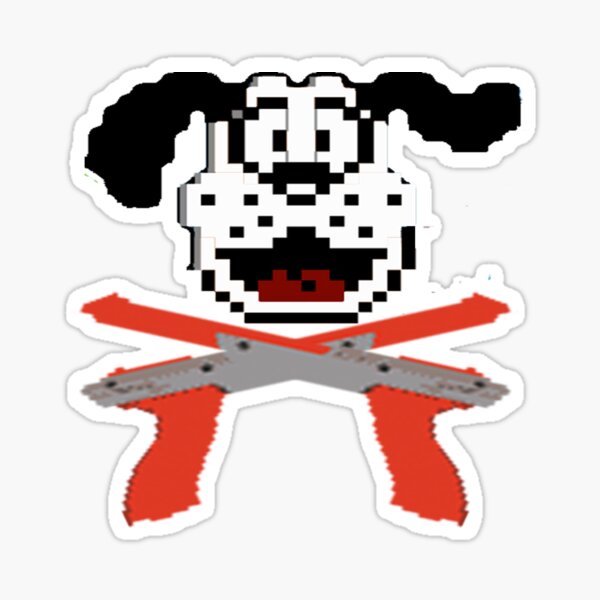 "Duck hunt Cross Bones" Sticker by RobbPooner | Redbubble