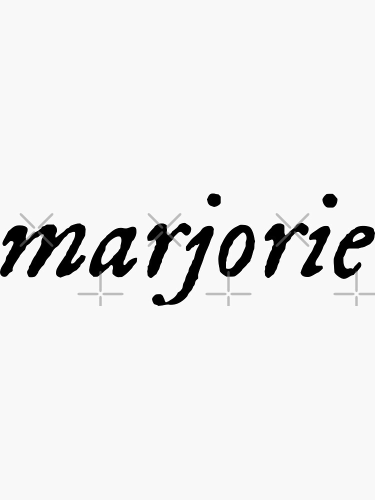 "marjorie" Sticker for Sale by KaiDee | Redbubble