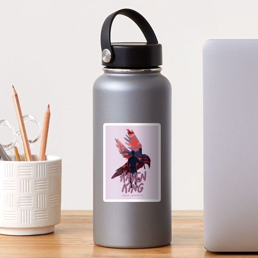 "The Raven King Book Cover" Sticker for Sale by artgentt | Redbubble
