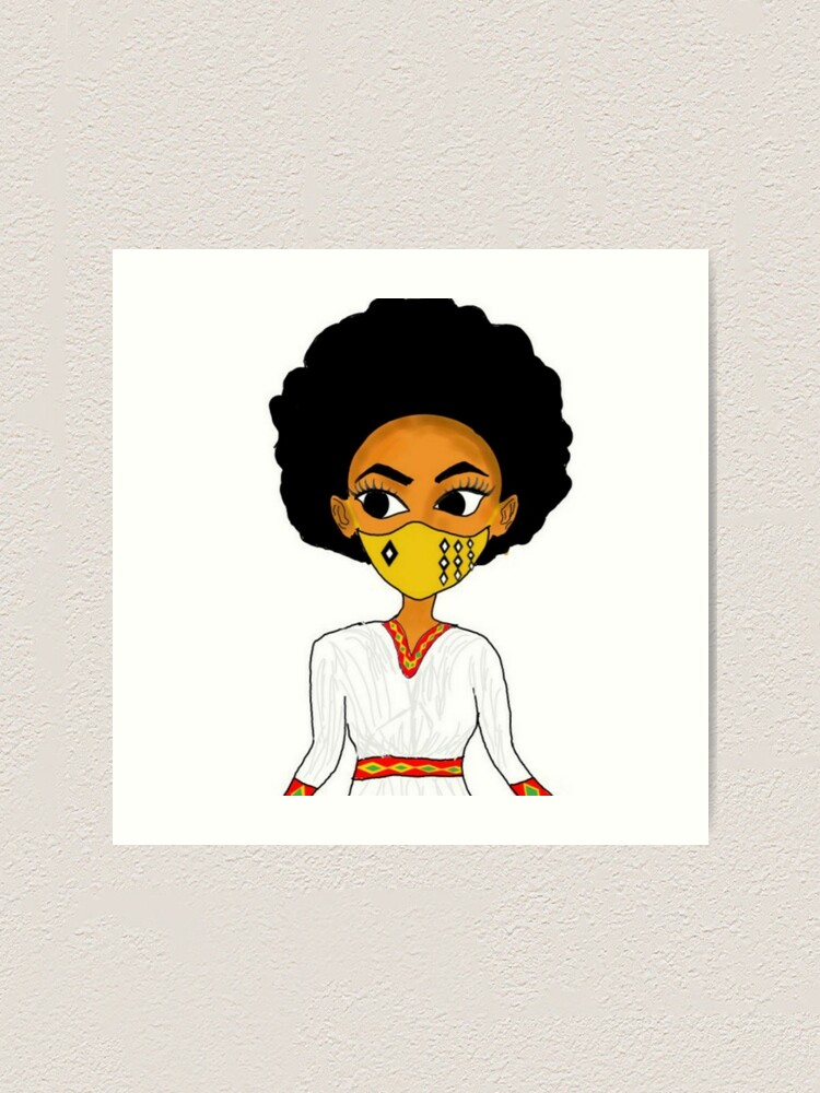 "habesha ledy" Art Print by Beza22 | Redbubble