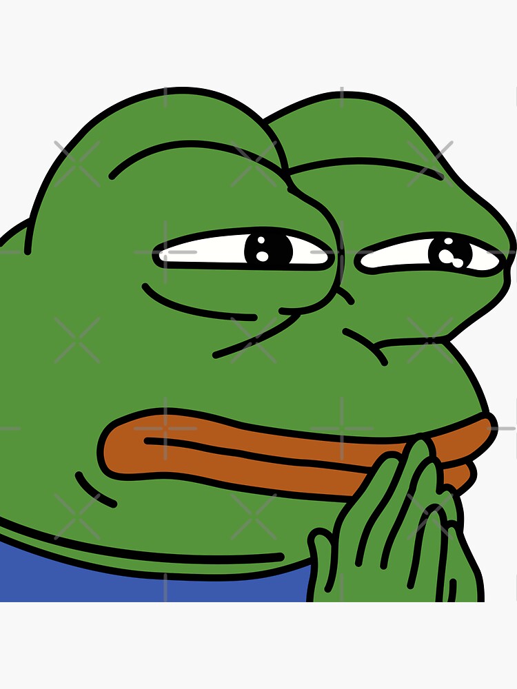 "MonkaHmm Emote High Quality" Sticker for Sale by SimplyNewDesign ...