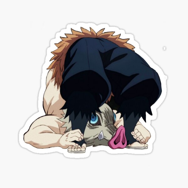 "Inosuke Demon Slayer Sticker" Sticker by sadeadart | Redbubble