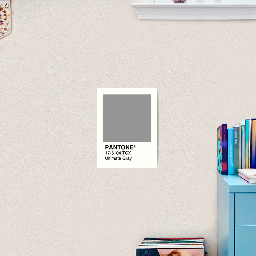 "Pantone Ultimate Gray Color of the year 2021" Art Print by sadaffk ...