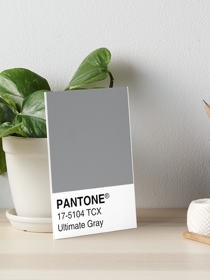 Lámina rígida for Sale con la obra «Pantone Ultimate Grey Color del año ...