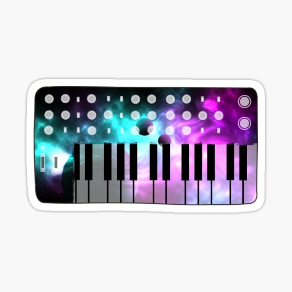 "GALAXY SYNTH" Sticker for Sale by noahs-shop | Redbubble